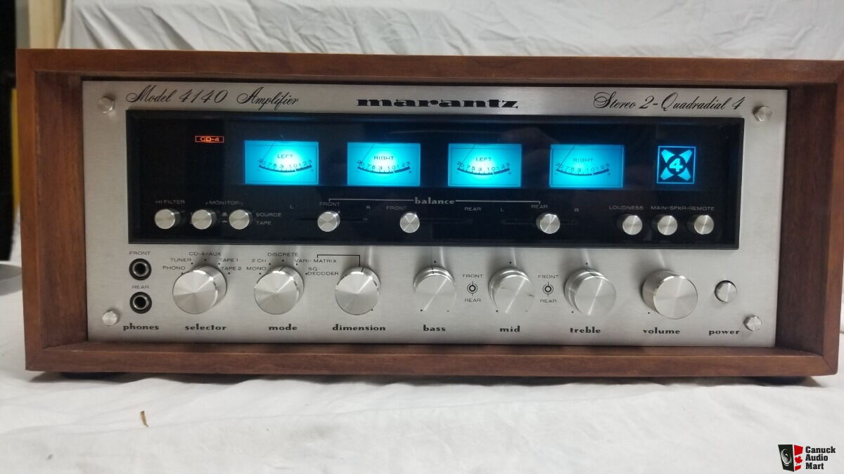 Marantz 4140 Stereo 2 and Quadradial 4 Console Amplifier with Original ...