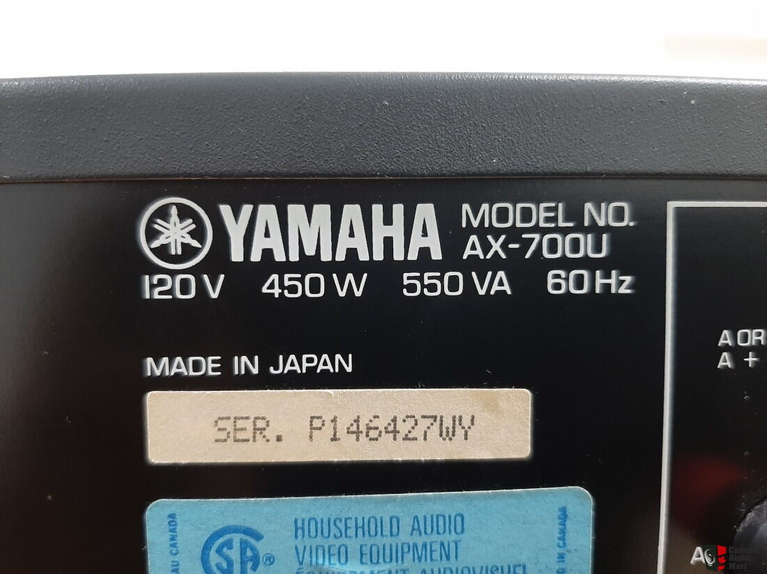 Top Line AX Series Yamaha AX-700 Integrated Amplifier-NM-Fully Serviced ...