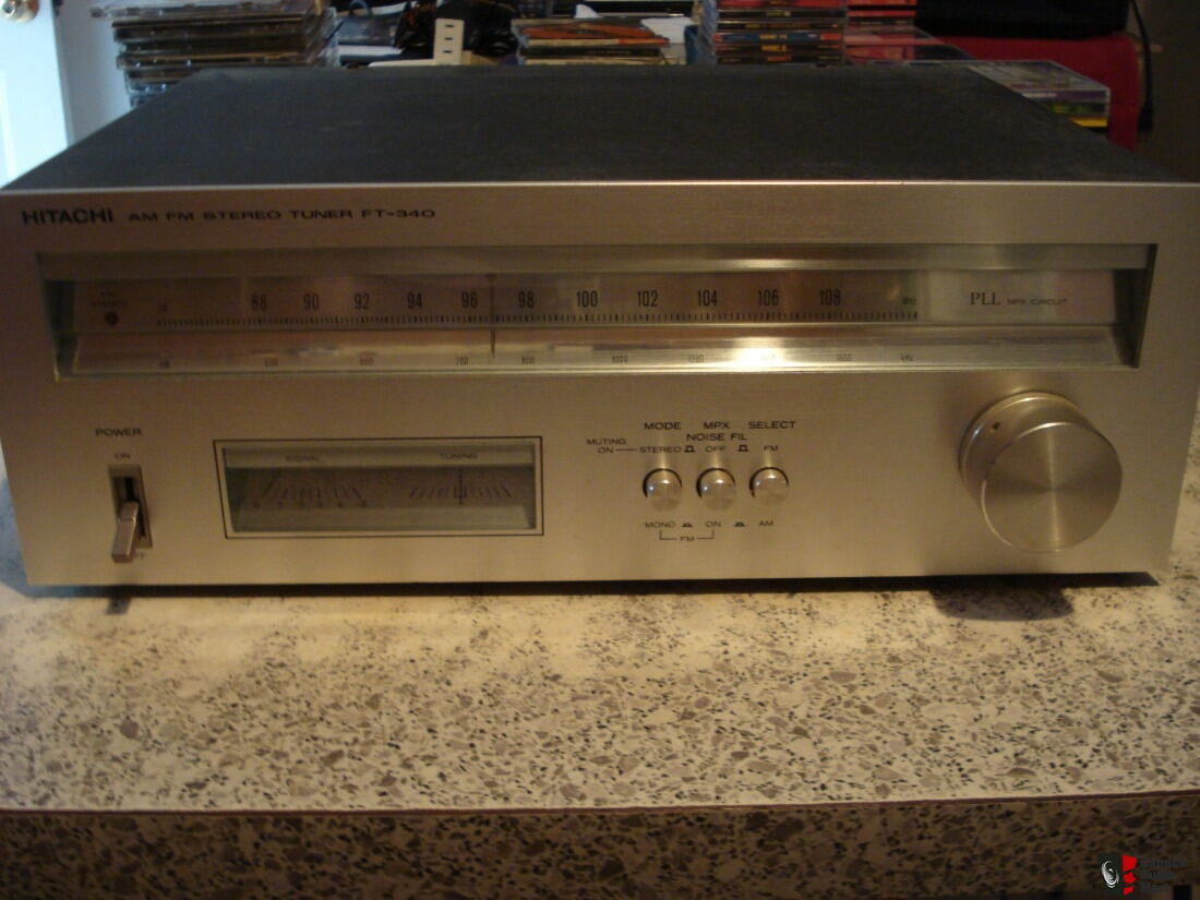 Vintage analog Hitachi FT 340 Tuner 1977-1979 Made in Japan Photo ...