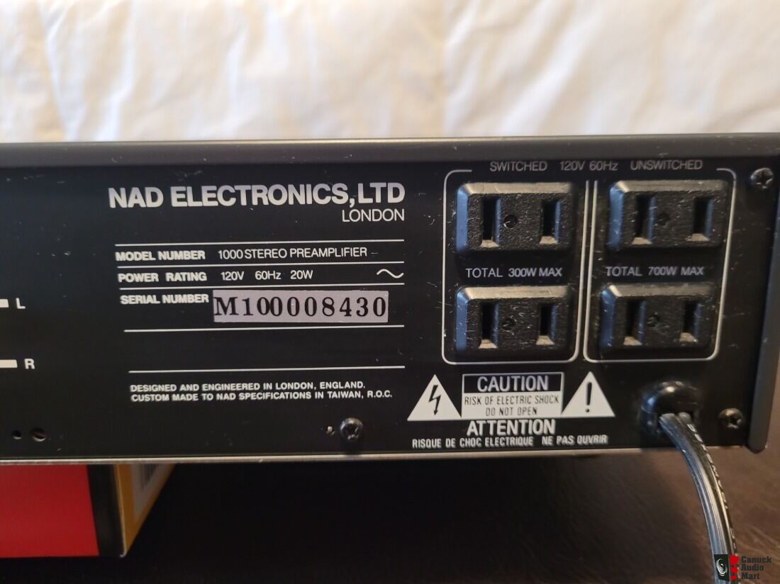 NAD monitor series 1000 pre amplifier Photo #3366675 - UK Audio Mart