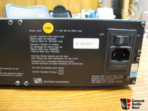 Meridian 206 CD player Sale Pending Photo #336773 - Canuck Audio Mart