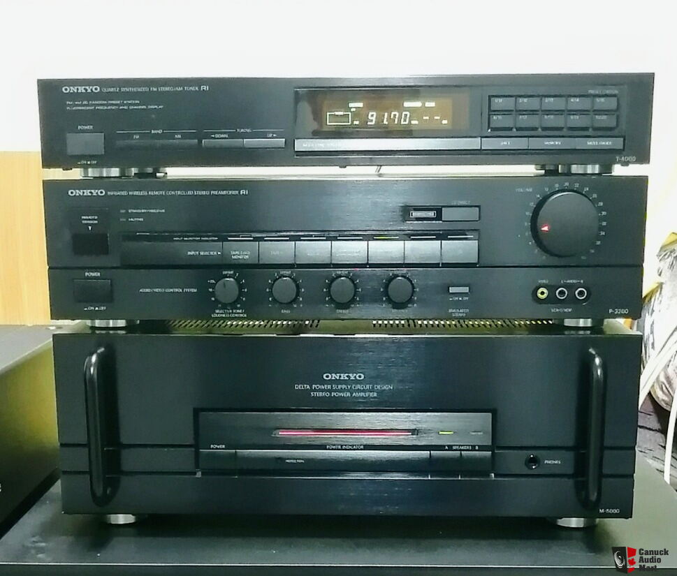 Onkyo Pre-amp P-3200 + Power-Amp M5000 + Tuner T4000 Photo #3379446 ...