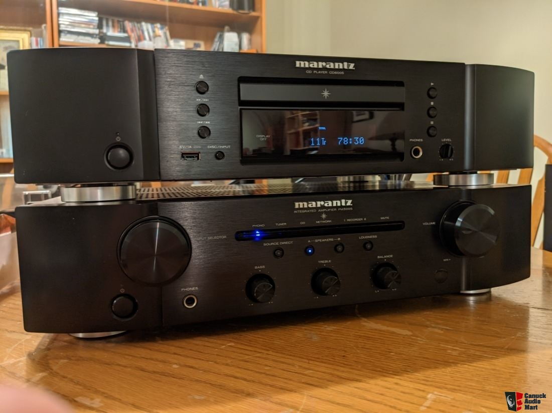 Marantz audiophile CD 6005 player and PM 5005 Integrated amp Photo ...