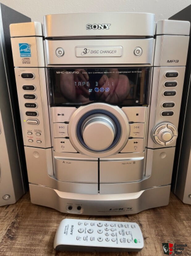 SONY HCD-GX470 Speaker System Compact Hi-fi Stereo System AM / FM 3 CD ...