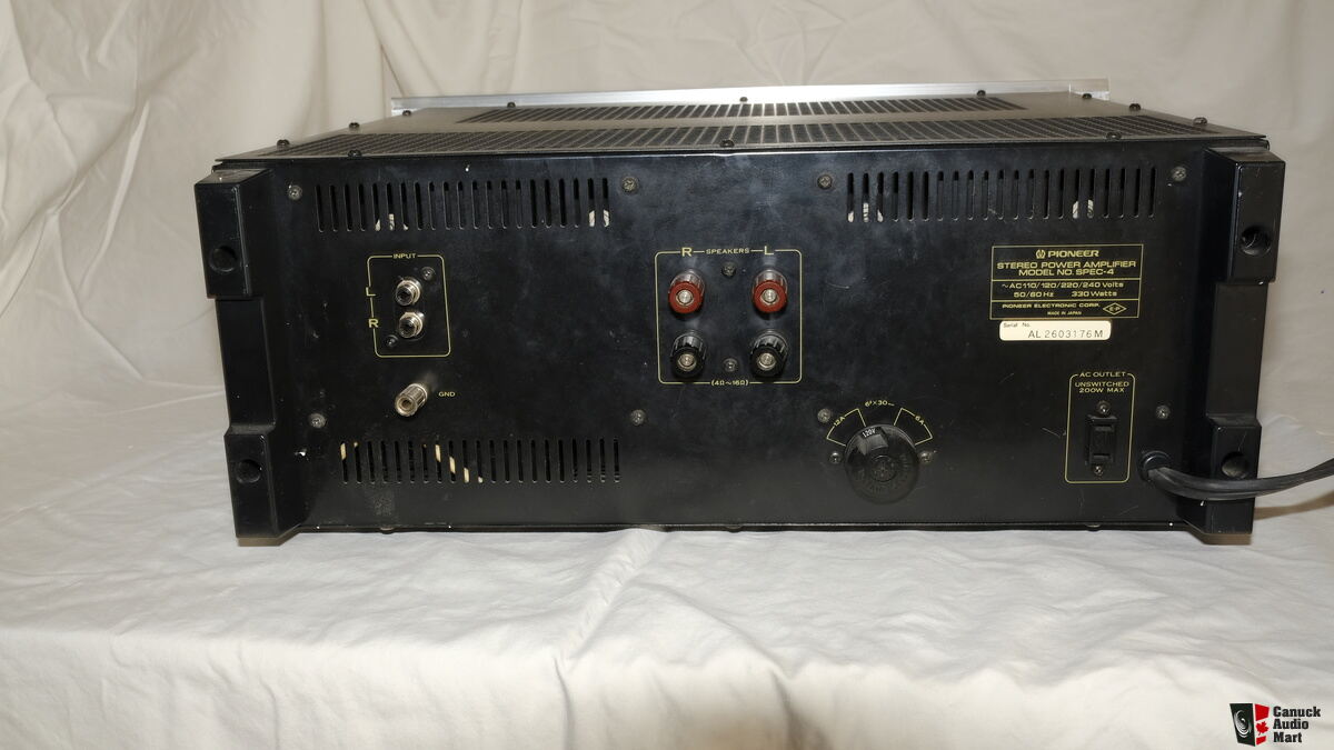 Pioneer Spec 4 Amplifier Photo #3388913 - Canuck Audio Mart