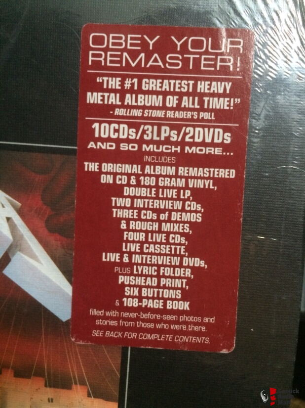 Metallica - Master Of Puppets 2017 Deluxe Edition Box Set Photo ...
