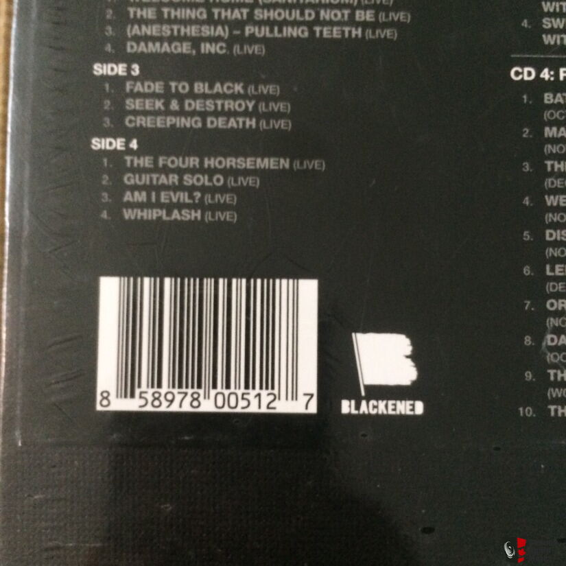 Metallica - Master Of Puppets 2017 Deluxe Edition Box Set Photo ...
