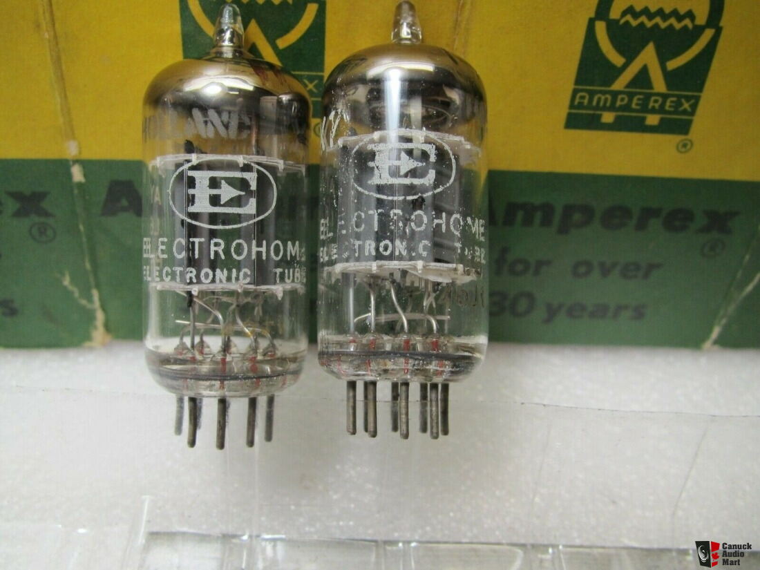 1960's Philips Amperex 12AX7 Organ Grade Tubes made in Canada Photo ...