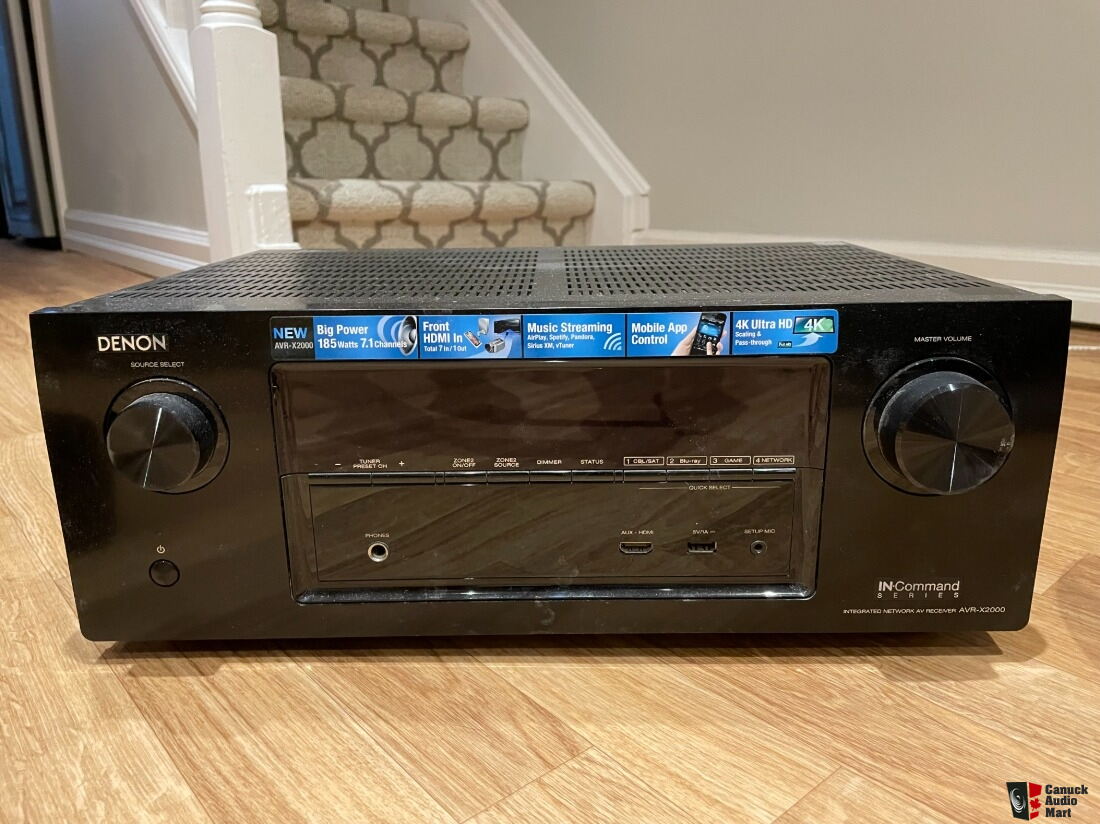 AVRX2000 Denon 95w x7.1 ch, Network, 4K, 7/1 HDMI, RS-232C, 1080P ...