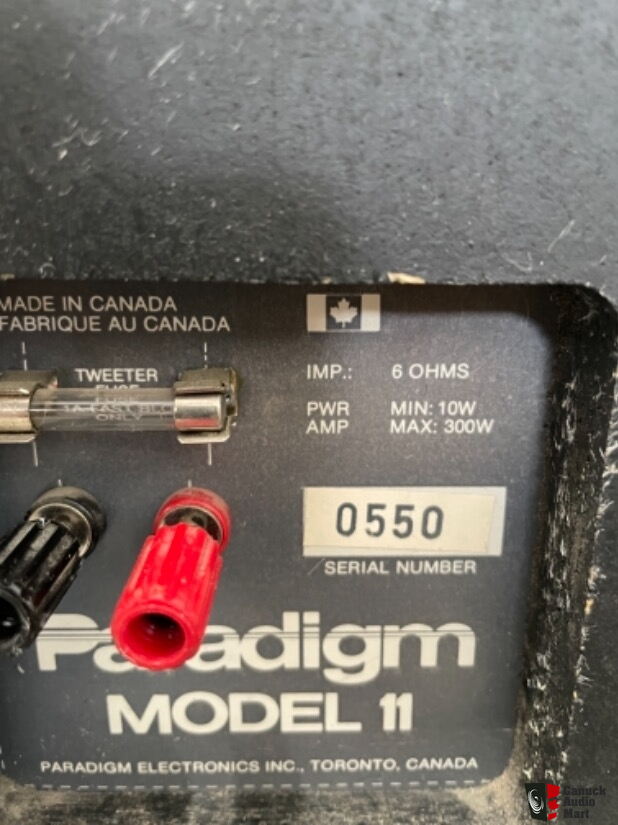 Paradigm MODEL 11 Photo #3413756 - Canuck Audio Mart