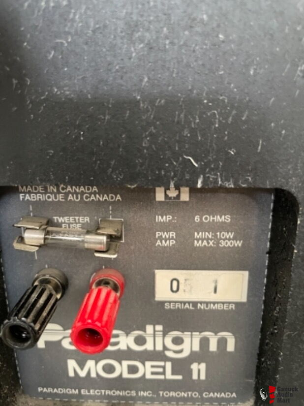 Paradigm MODEL 11 Photo #3413756 - Canuck Audio Mart