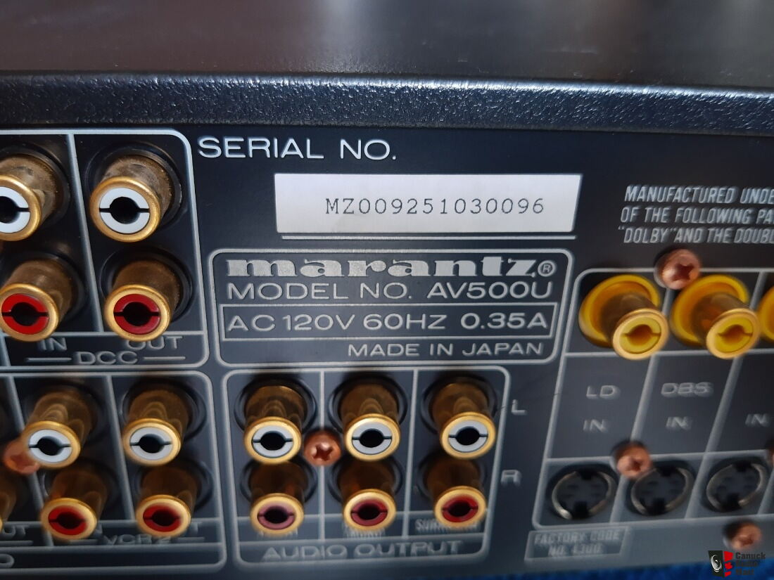Marantz AV500 Pre Amp Photo #3416942 - Canuck Audio Mart
