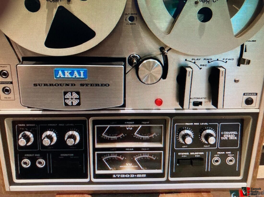 FOR SALE: Akai 1730D-SS Reel to Reel 4 TRACK-4-Channel Quad. 2-Channel ...