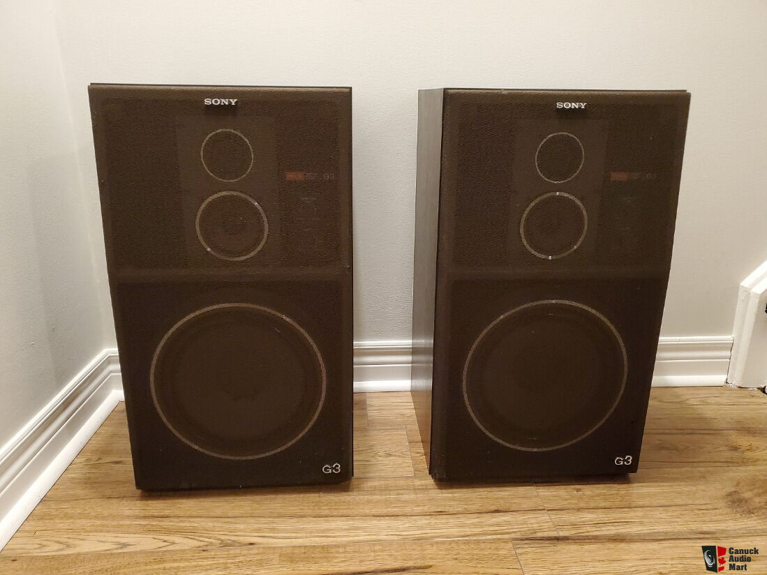 Vintage Sony SS-G3 Carbocon Speakers For Sale - Canuck Audio Mart