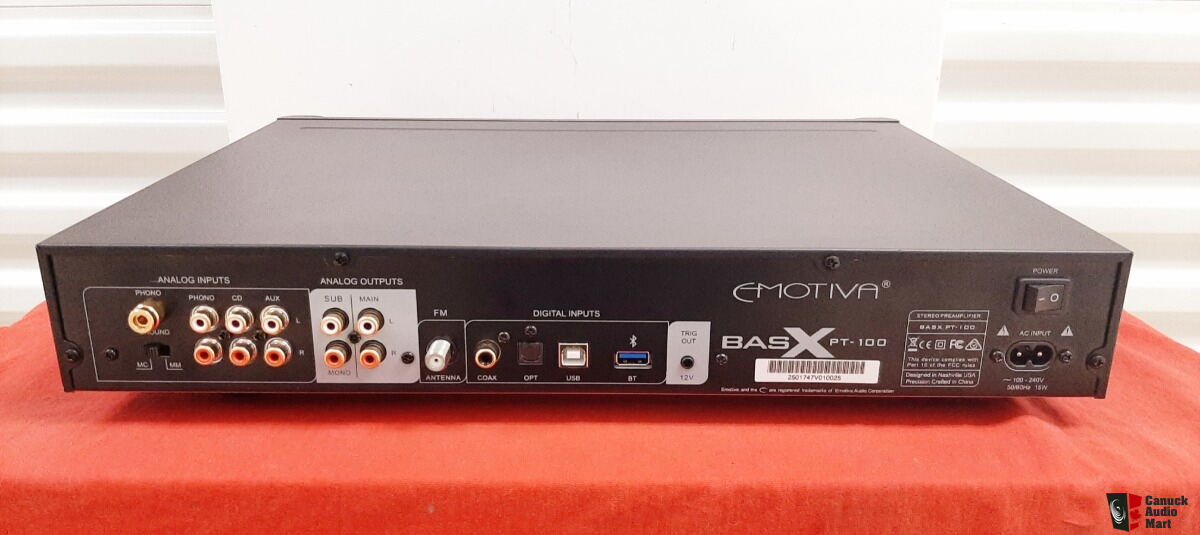 MIB-EMOTIVA BASX PT-100 Audiophile Grade Flat Sound Preamplifier Photo ...