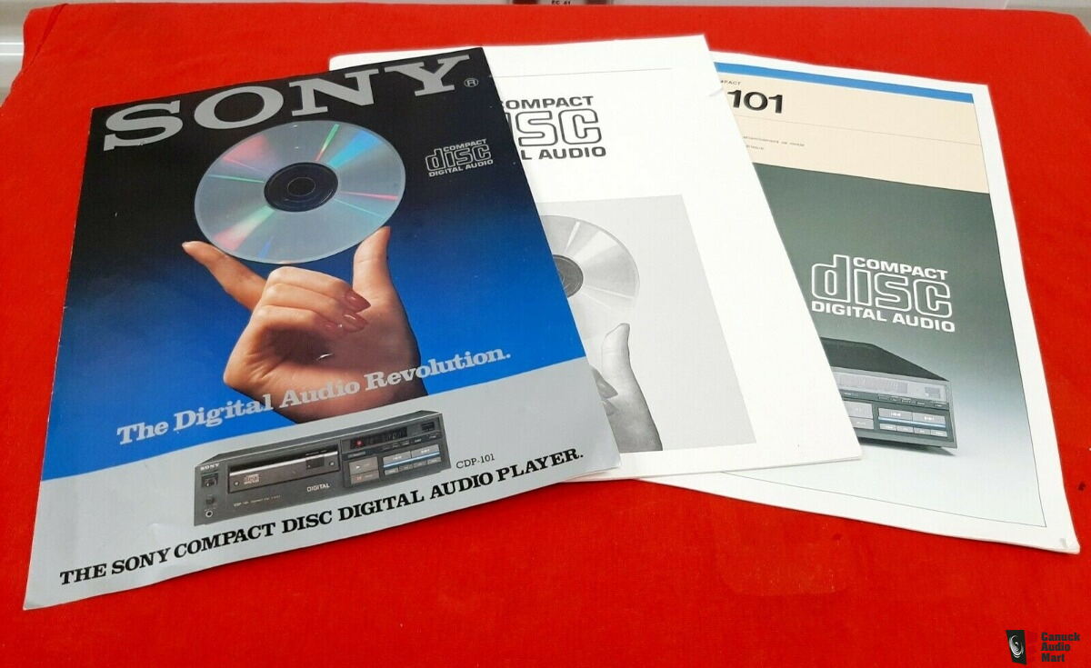 Orig Remote Control RM-101 for SONY CDP-101 CD Player+Manual+Brochure ...