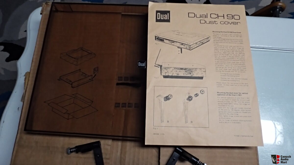 Dual CH90 Dust Cover for Dual C901 Cassette Tape Deck Photo #3443844 ...