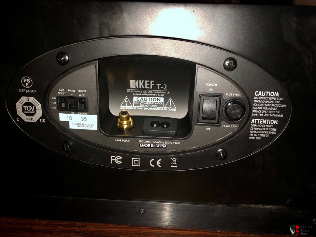 KEF T-2 Slimline Subwoofer, Powered (10in.) Photo #3447947 - US Audio Mart