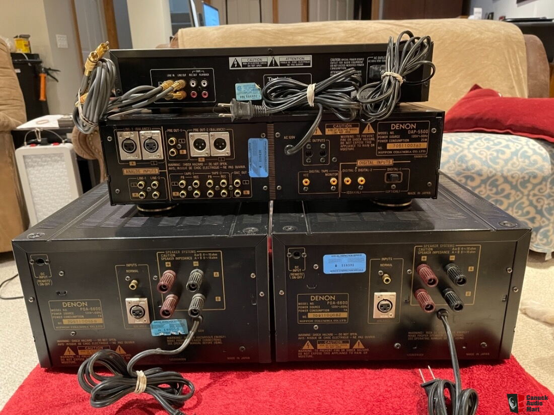 Denon POA-6600 monoblocs (2) DAP-5500 preamp Photo #3449997 - UK Audio Mart
