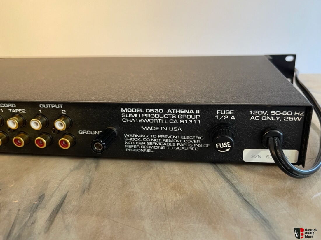 SUMO Model 0630 Athena II PREMIUM USA Made PRE Amp preamplifier Photo ...
