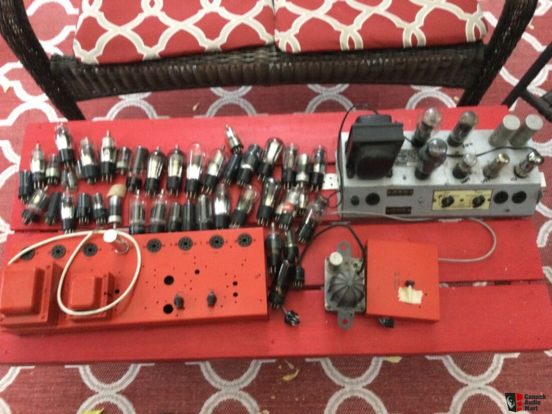 Wurlitzer Tube Amplifier (x2) Vintage plus approximately 45 Tubes Photo ...