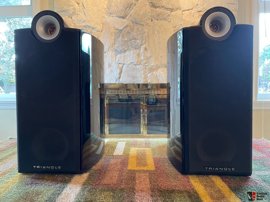 Triangle Signature Theta Loudspeakers in High Gloss Black- Excellent ...