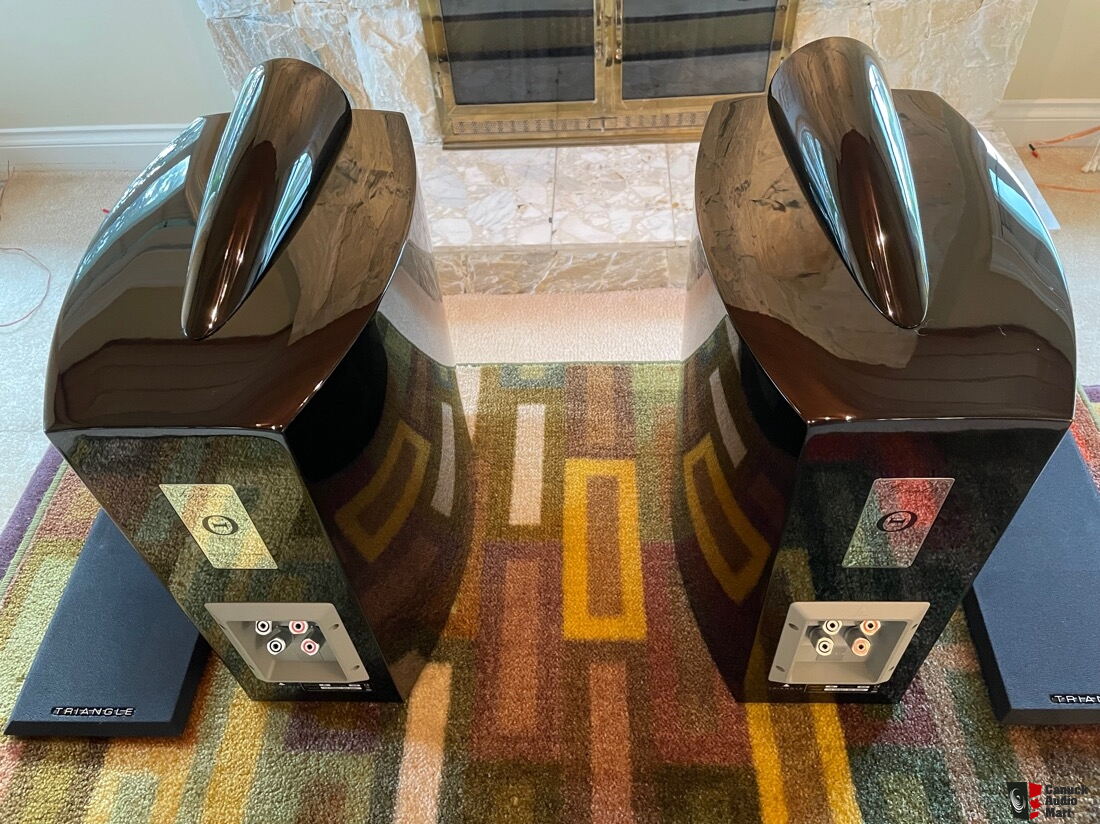 Triangle Signature Theta Loudspeakers in High Gloss Black- Excellent ...