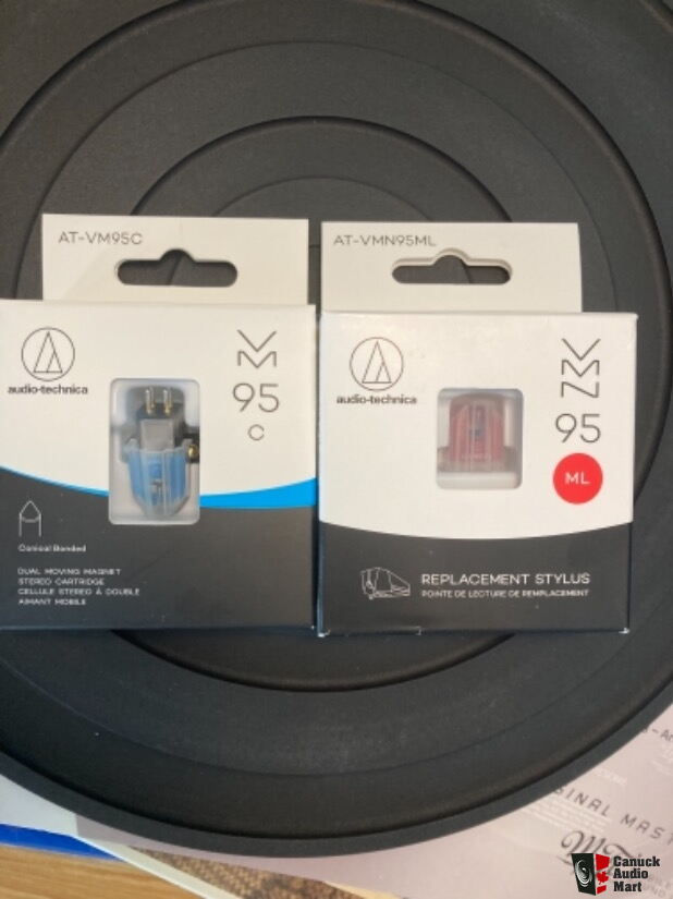 Audio Technica AT-VM95 cartridge with two needles VM95ML and VM95C ...