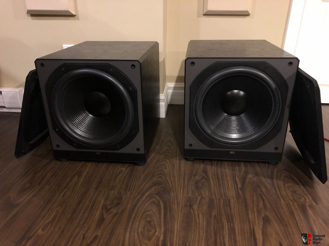SOLD - Paradigm 15a Reference Servo Sub pair with X-30 Crossover Photo ...