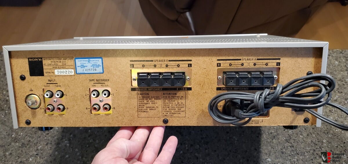 Sony TA-333 Amplifier Photo #3475412 - US Audio Mart
