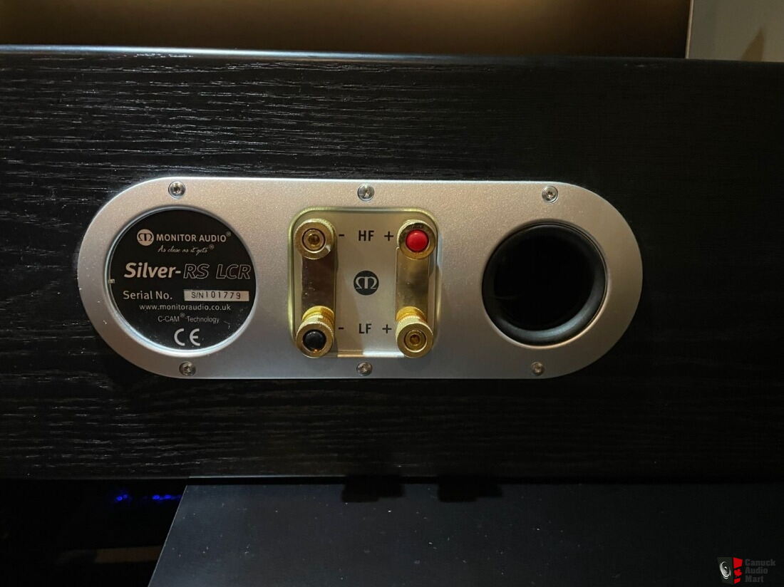 Monitor Audio center silver in black Photo #3477486 - Canuck Audio Mart