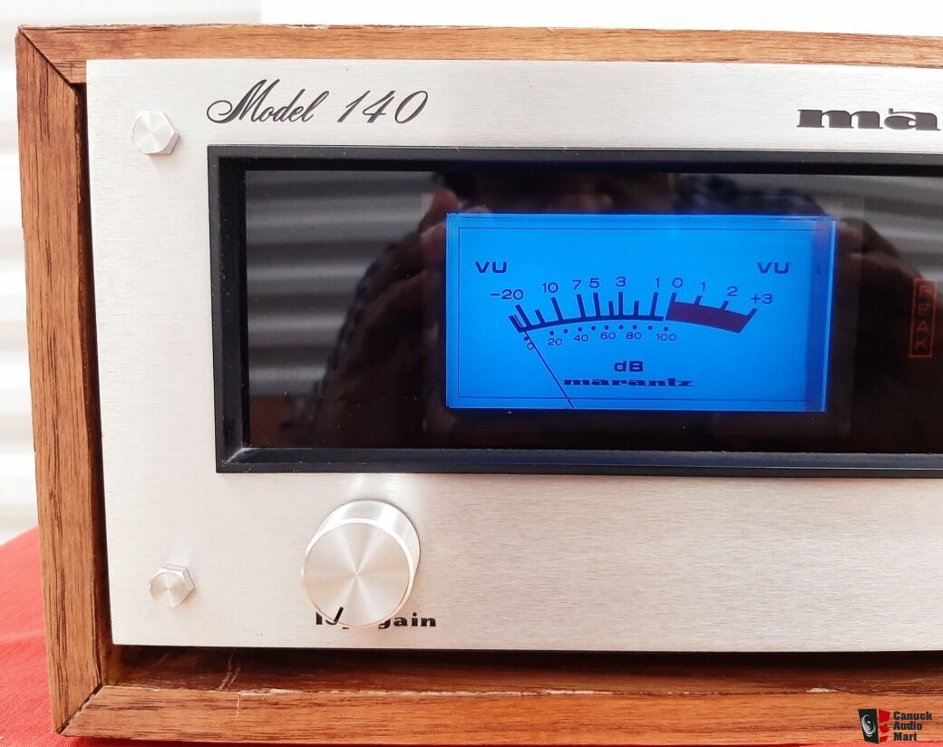 Fully Serviced-MARANTZ Model 140 Power Amplifier in Custom Wood Case ...