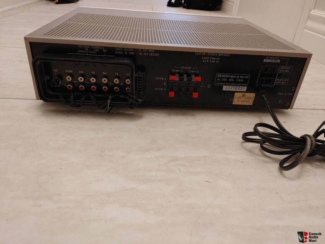 Denon DRA-400 stereo receiver. Works great! Photo #3481350 - UK Audio Mart