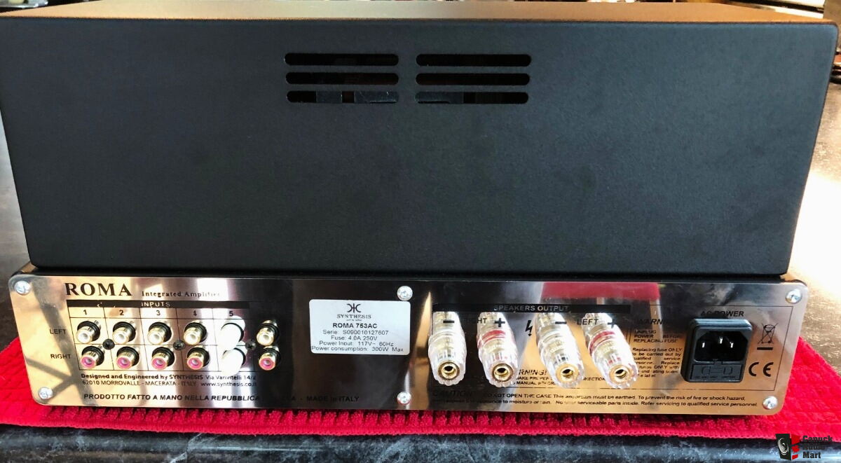 Synthesis Roma 753AC Integrated Tube Amplifier Photo #3485557 - UK ...