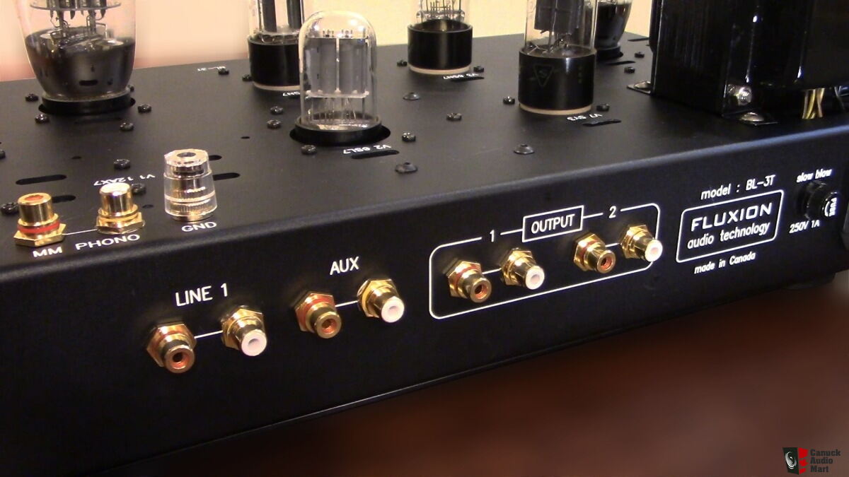 FLUXION 6AS7 tube preamplifier BL-3T ; MM phono EQ + bluetooth very low ...