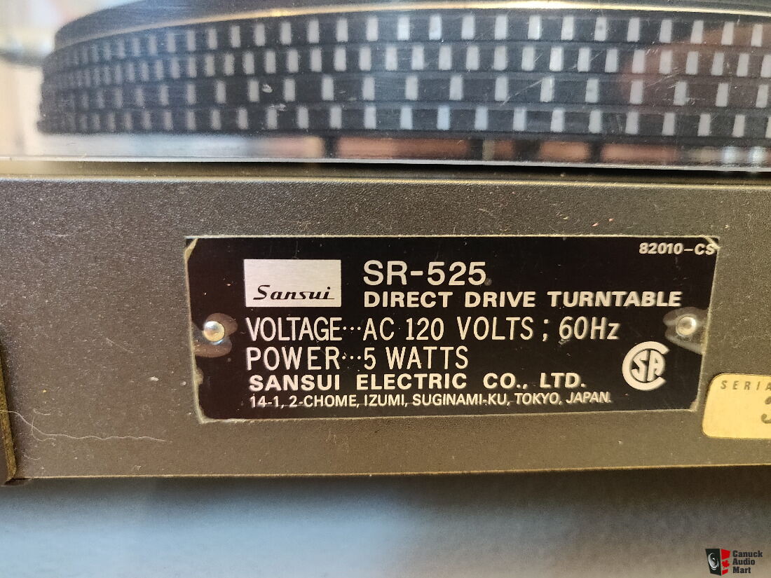 Sansui SR-525 Turntable Photo #3489103 - US Audio Mart