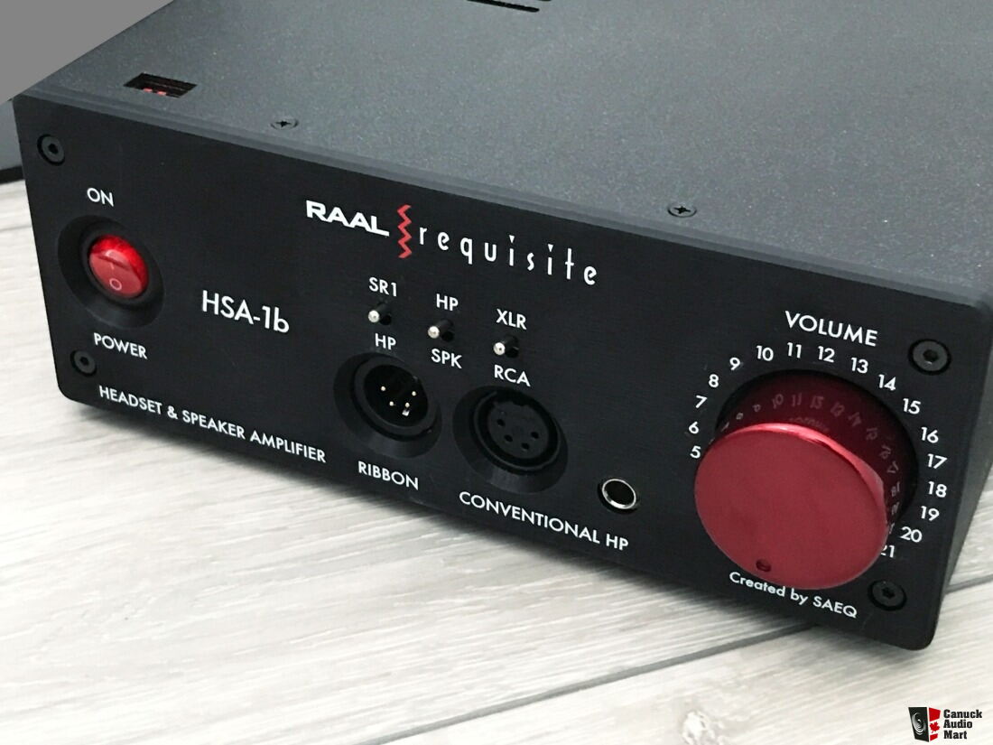 RAAL-requisite HSA-1b Standard and Ribbon Headphone Amp, Powered Amp ...