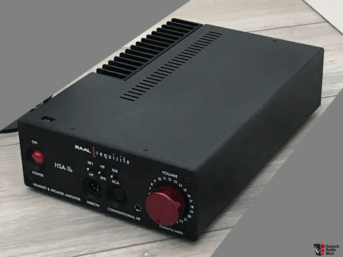 RAAL-requisite HSA-1b Standard and Ribbon Headphone Amp and Speaker Amp ...