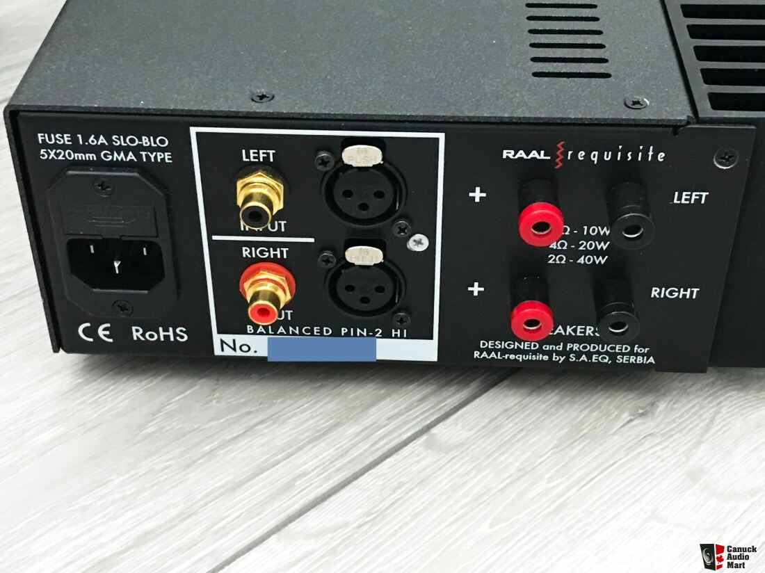 RAAL-requisite HSA-1b Standard and Ribbon Headphone Amp and Speaker Amp ...