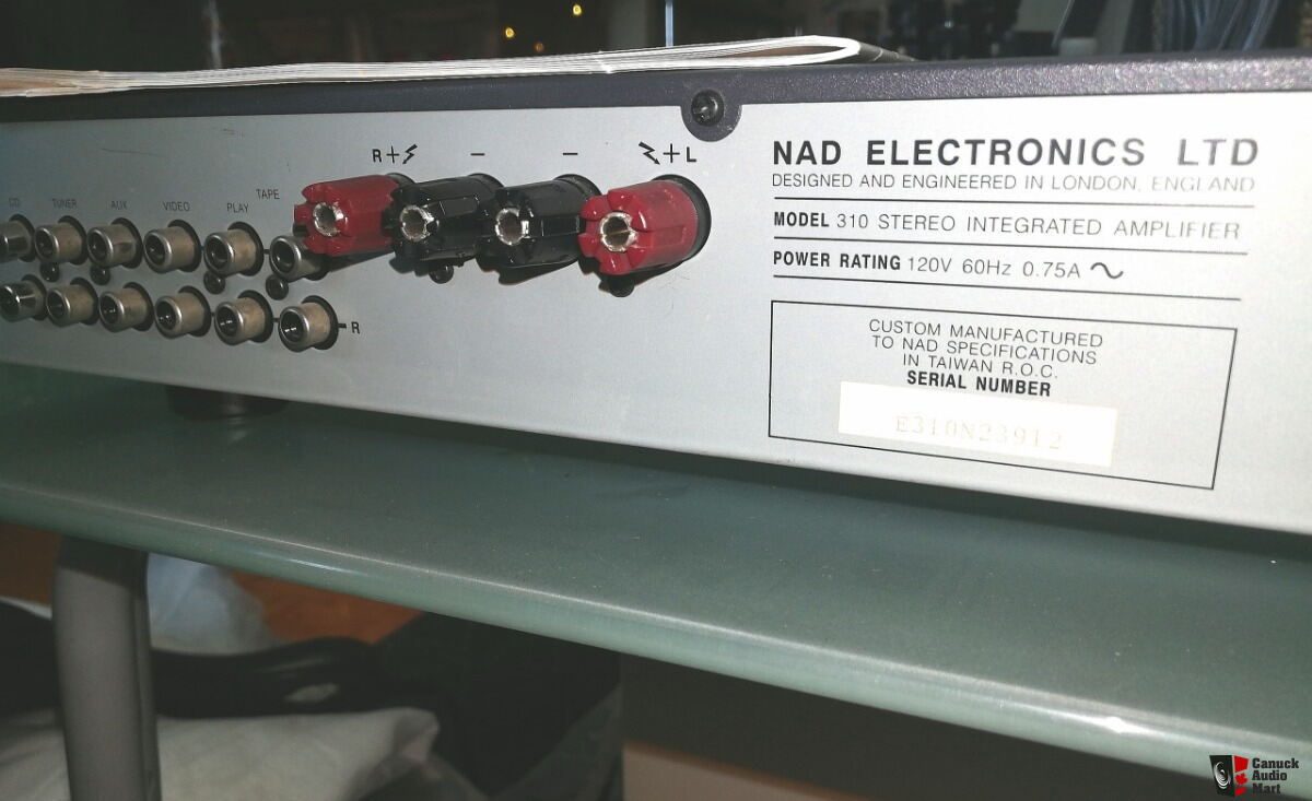NAD 310 Integrated Amplifier For Sale - Canuck Audio Mart