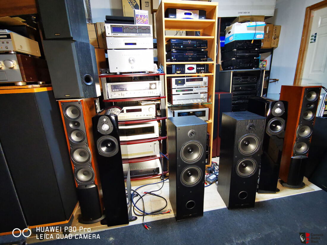 JVC SP-59B 2-Way Tower Speakers, Free Center, Mini Surround Speakers ...