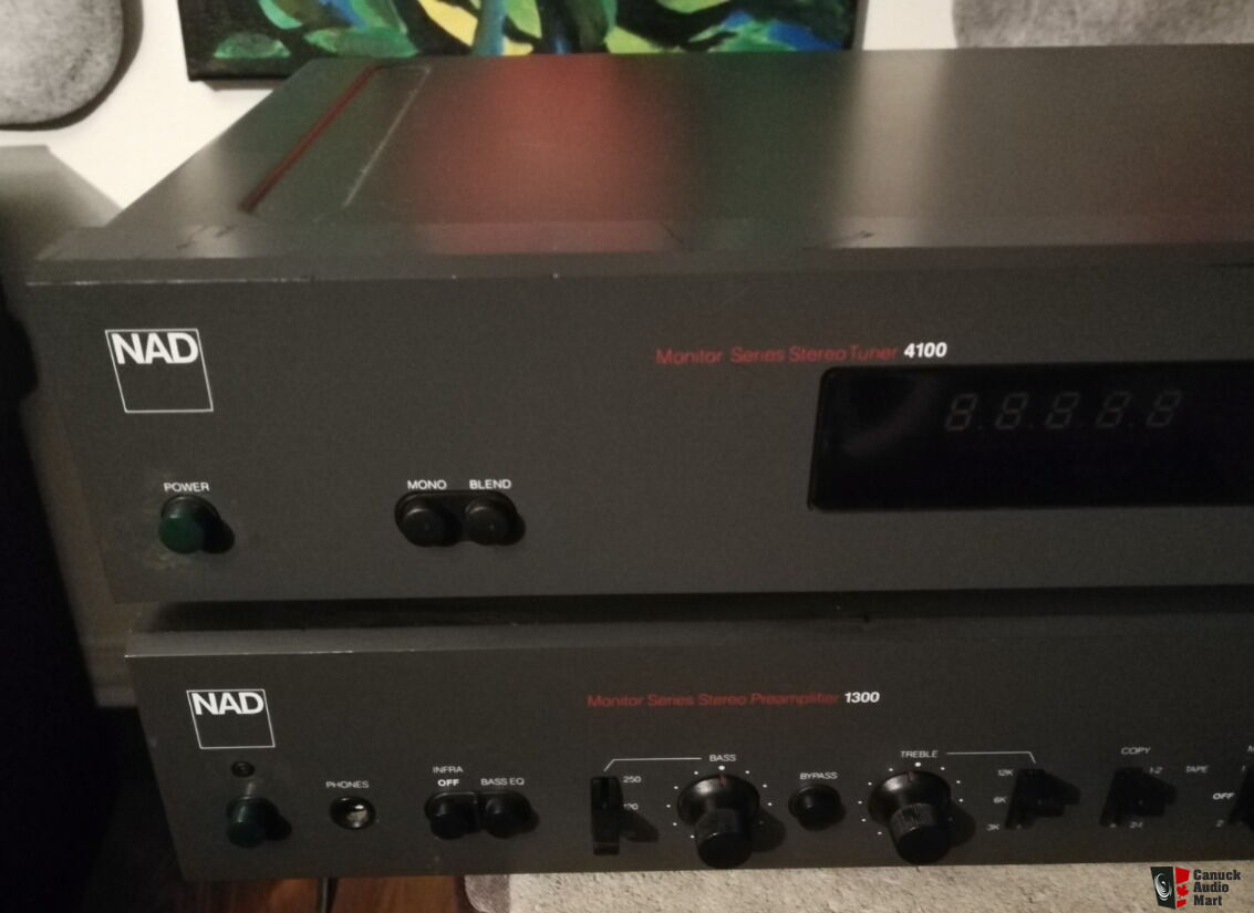 NAD 1300 Preamp and 906 Power Amp and 4100 tuner Photo #3498421 ...