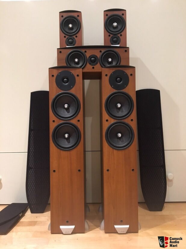 JAMO Towers with ctr. chnl. & surrounds For Sale - Canuck Audio Mart