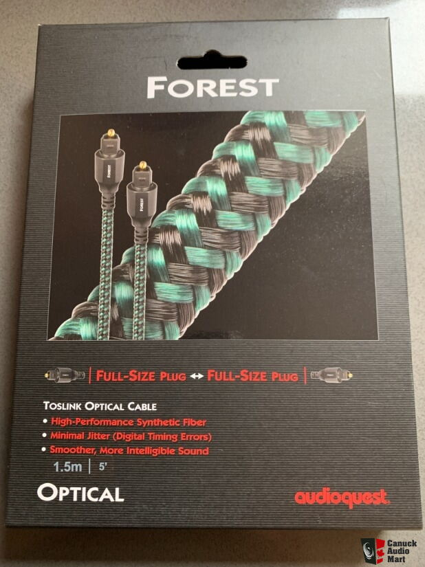 Audioquest Forest Toslink Optical cable 1.5m For Sale - Canuck Audio Mart