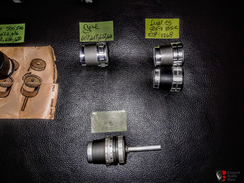 Dual Turntable Parts / counter-weights, head shells, 45 adapters ...