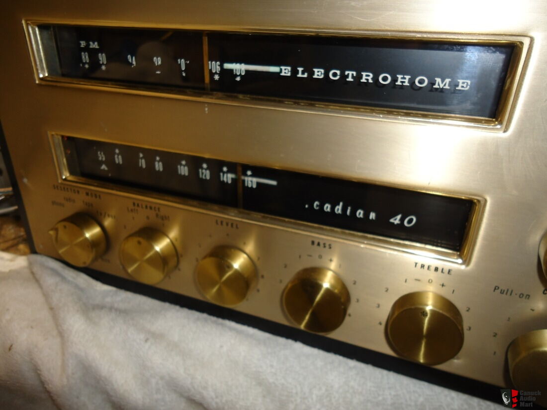 ALL TUBE STEREO System , Electrohome acadian 40 . 3 PIECES Photo ...