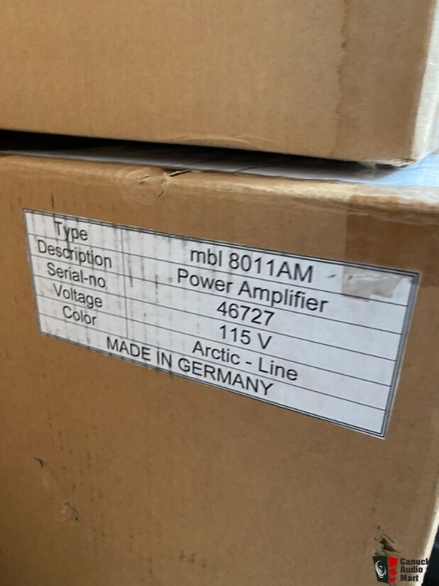 SOLD/PENDING : MBL mono block amplifiers model 8011AM - REDUCED $8,800. ...