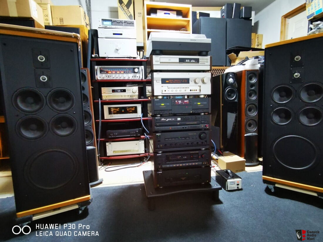 Amplifier Components Stands in Thick MDF shelf, Black Photo #3530536 ...