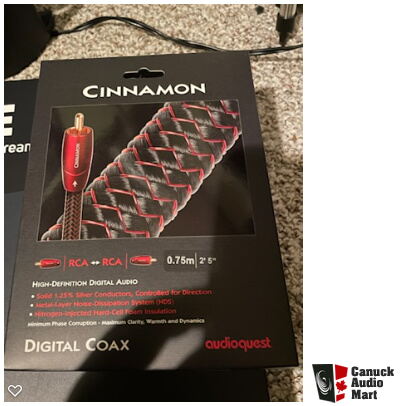 AudioQuest Cinnamon 0.75m Digital Coax cable Photo #3531043 - Canuck ...