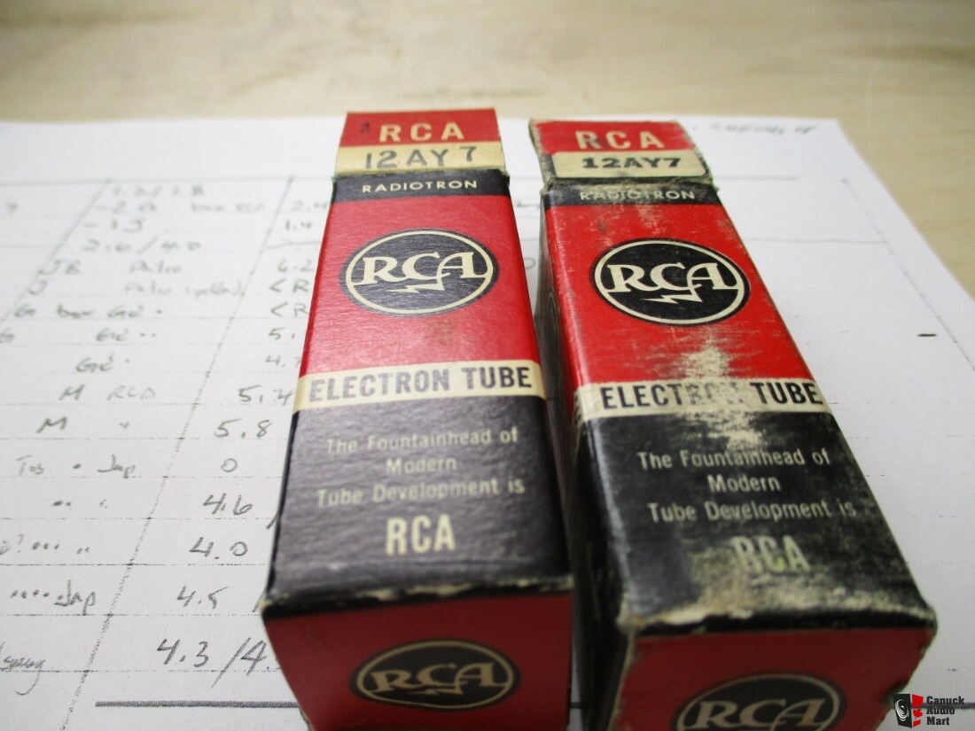 12AY7 NOS RCA 2 tubes Photo #3533542 - US Audio Mart